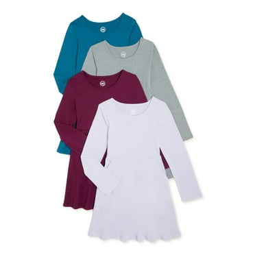 Baby Toddler Girls' Long Sleeve Solid Tee - Walmart.com