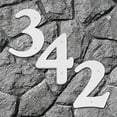 Hy-Ko Products 30303 Plastic House Number 3 (Three), 6" High, White ...