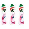 Cif Cream Multi Purpose Cleaner, Pink Flower - 16.9 Fl Oz / 500 mL x 3 ...