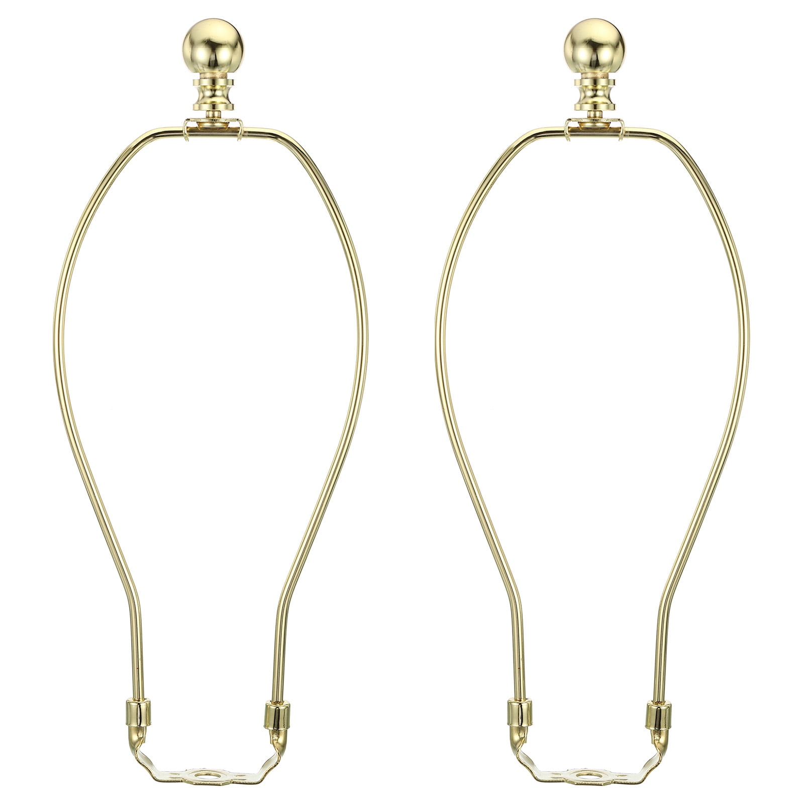 Uxcell 10.5 Inch Lamp Harp Kit with Finial Lamp Shade Holder Gold Tone ...