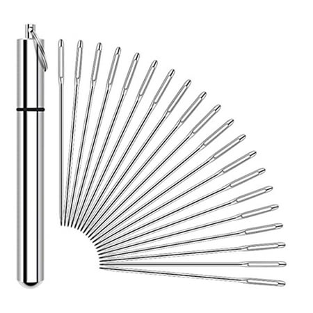 21PCS Big Eye Sewing Machine Universal Regular Useful Sewing Needles ...