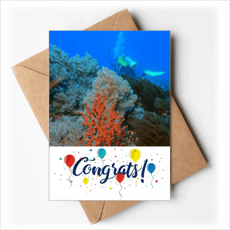 Ocean Fish Diving People Science Nature Wedding Cards Congratulations ...
