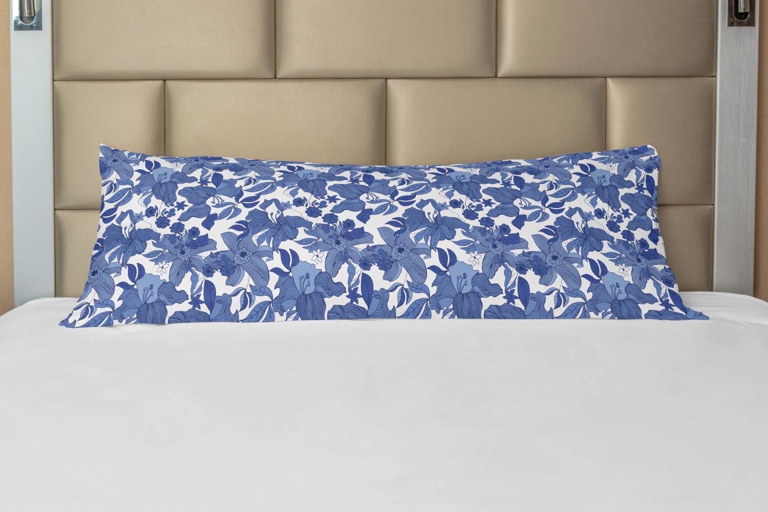 Floral Body Pillow Case Cover with Zipper, Spring Romance Themed ...