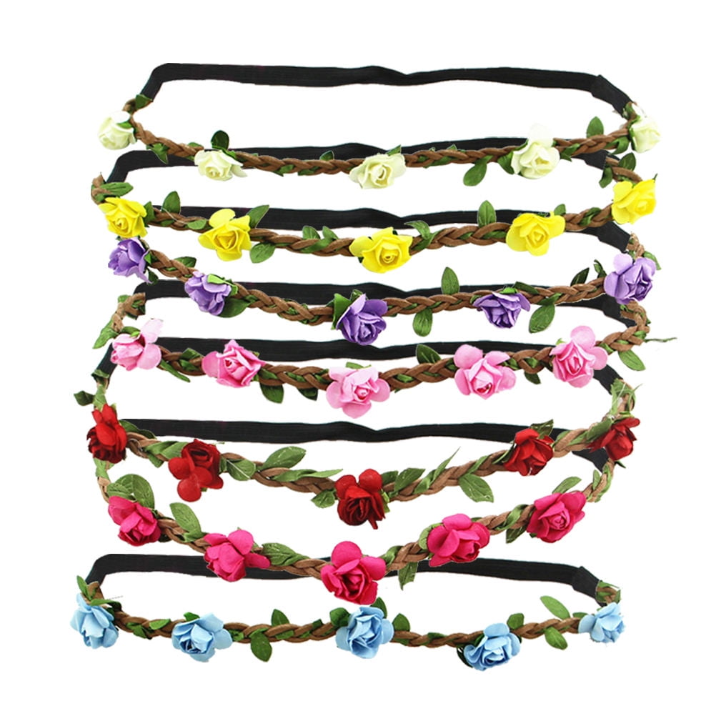 Click here for Bestyash 7pcs Floral Rose Flower Headwear Assorted... prices