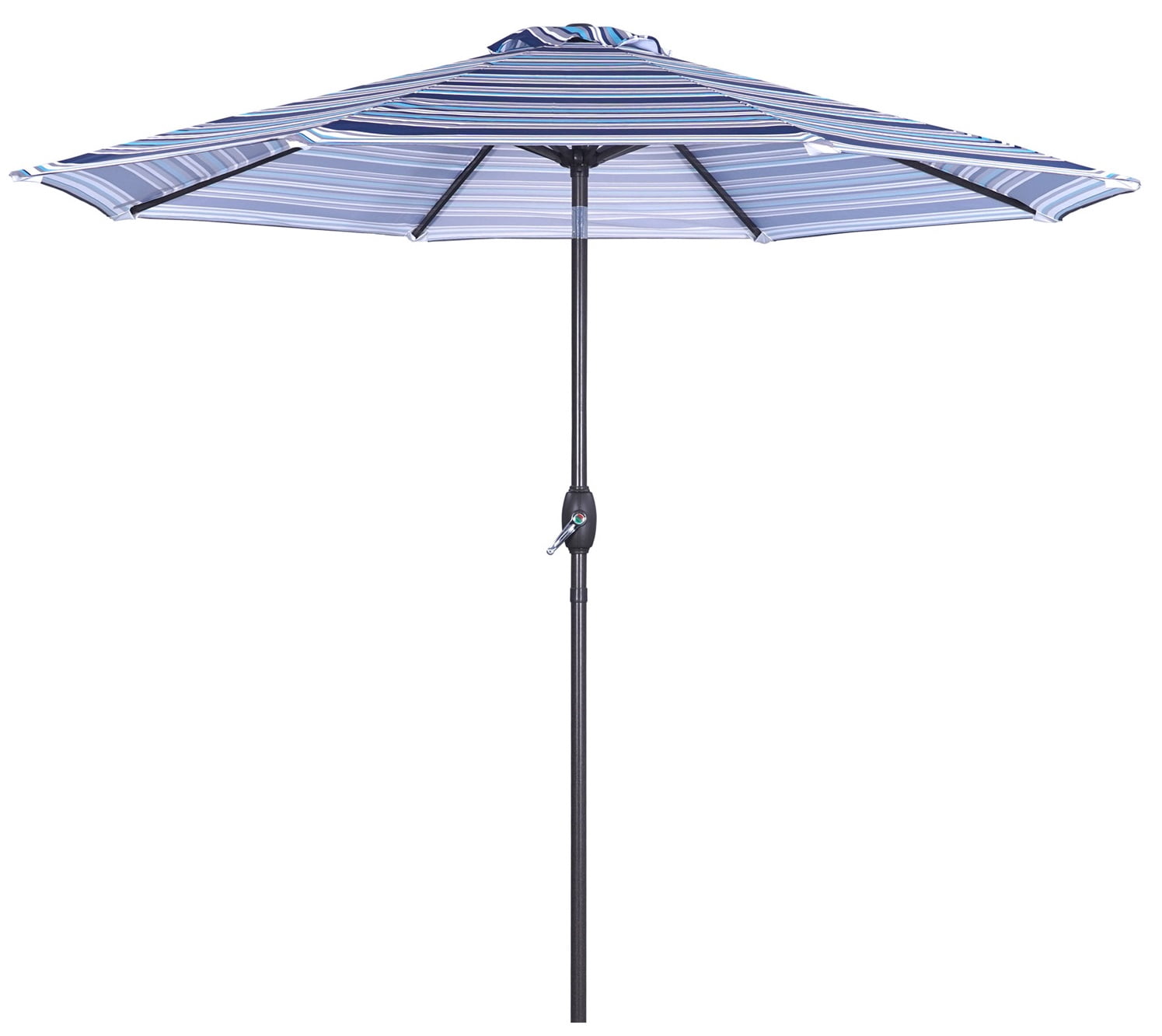 CozyHom 9ft Stripe Patio Umbrella Outdoor Market Table Umbrellas with ...