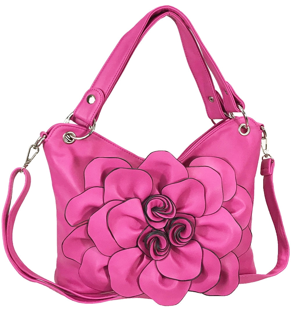 Zzfab Flower Purse Fushia - Walmart.com