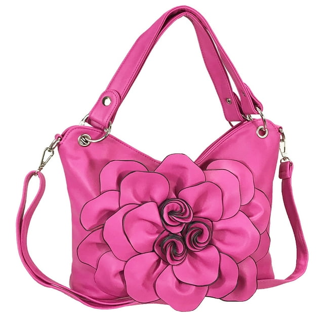 Zzfab Flower Purse Fushia - Walmart.com