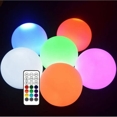 MoNiBloom LED Ball Light, 12 Inch Rechargeable & Remote Control Globe ...