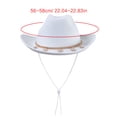 Adult Curved Brim Cowboy Hat for Casual Outdoor Elegant Lady Felt ...