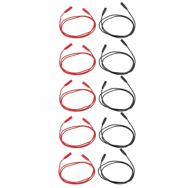 Banana Test , 1000V 15A 2mm Bananas Plug Testing Cable Female To Female ...