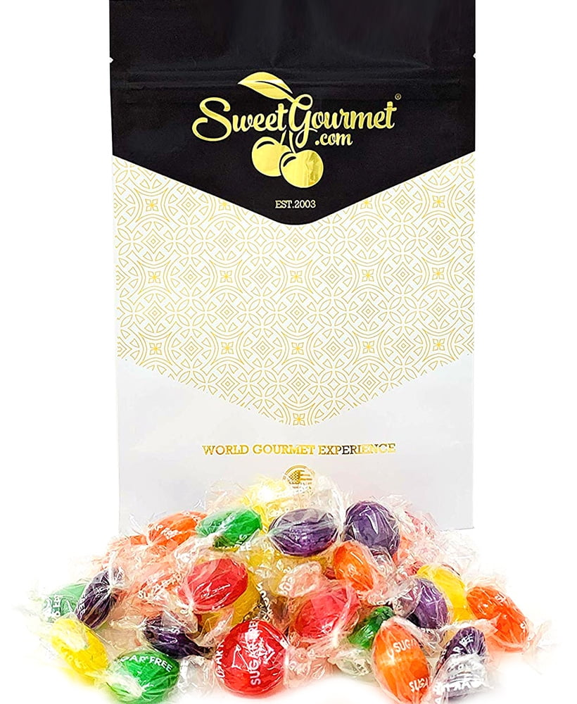 SweetGourmet Sugar-Free Assorted Fruit Disks | Bulk Hard Candy | 1 ...