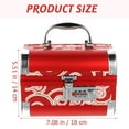 BESTYASH Retro Red Jewelry Organizer Box with Smooth Finish for Secure ...