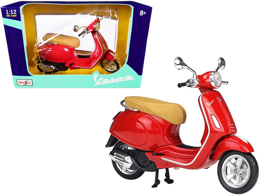Vespa Primavera 150, Red - Maisto 32721RD - 1/12 scale Diecast Model ...
