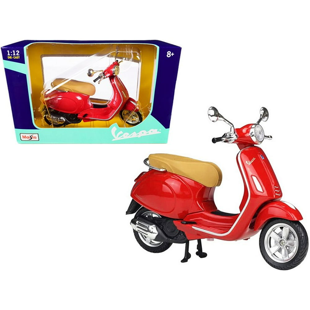 Vespa Primavera 150, Red - Maisto 32721RD - 1/12 scale Diecast Model ...