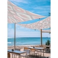 Abstract Art Sun Shade Sail 8'X10' Modern Diamond Patterns Red Black ...