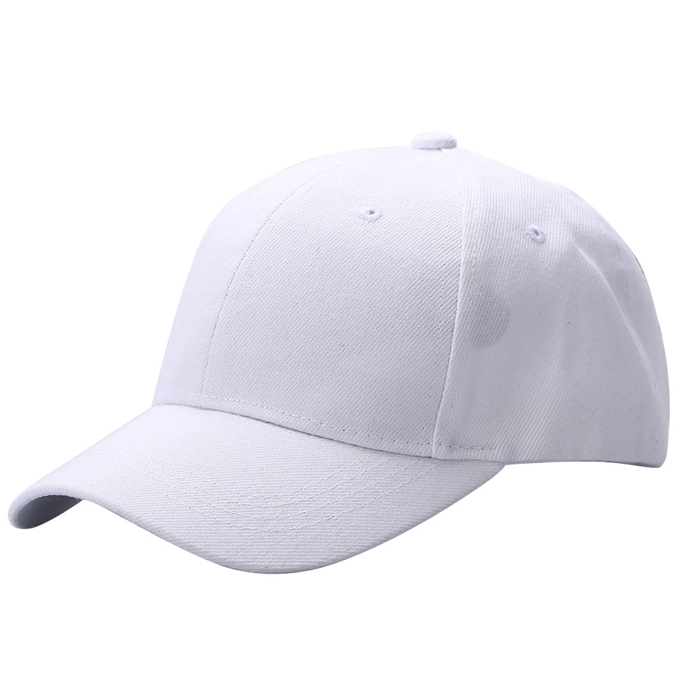 Fitted Classic Curved Bill Baseball Hat Plain Blank Sport Ball Cap ...