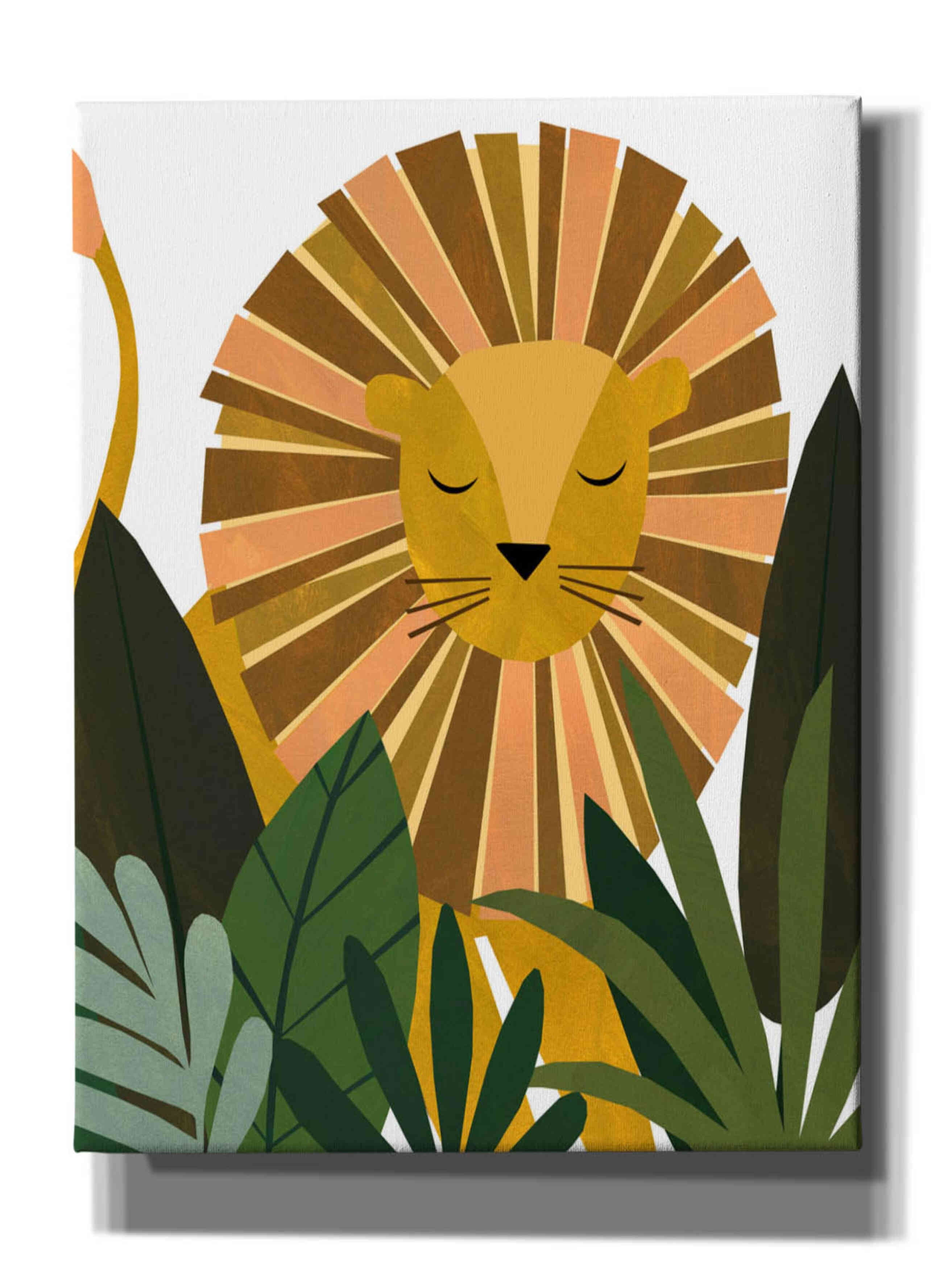 Epic Graffiti 'Liam The Lion' by Emily Kopcik, Canvas Wall Art, 12"x16 ...