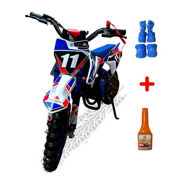 KIT Mini Moto Infantil NTS01 SE Premium 49cc Azul Shahoma | Walmart en línea