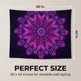 XaaKee Tapestry For Bedroom, Midnight Violet Textile Print Design ...
