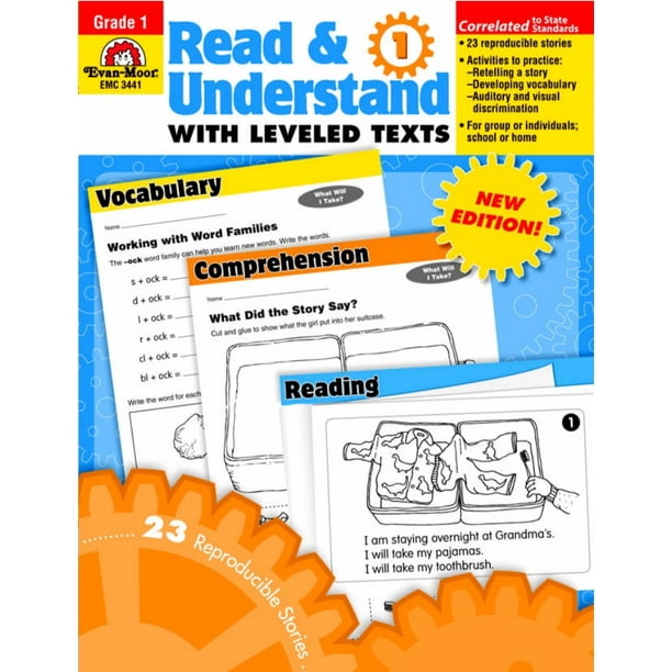 Evan-Moor Read And Understand With Leveled Texts Book, Grade 1 ... Evan-Moor Read And Understand With Leveled Texts Book, Grade 1 ...