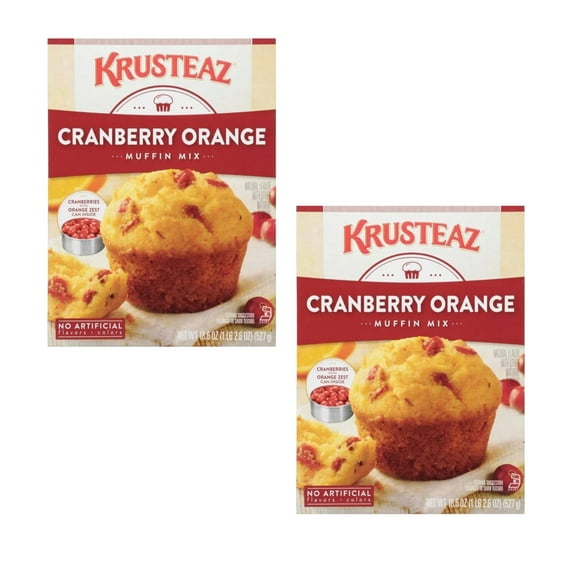 Krusteaz Cranberry Orange Muffin Mix, Contains Cranberries with Orange ...