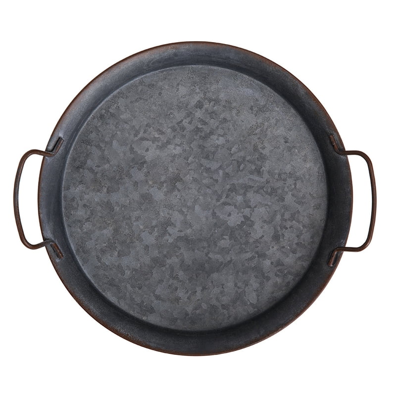Trays & Platters Trays Retro Metal and Stone Tray etna.com.pe