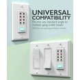 Fosmon [UL Listed] 4 Hour In-Wall Light Timer Switch, 9 Settings ...