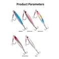 CEORPER 5Pcs Shore Cast Metal Jig Spoon Sea Fishing Lures Sinking ...
