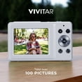 Vivitar Popsnap Compact Digital Camera, White, 16X Zoom, 1080p, Built ...