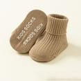 Dongfang Toddler Socks Kids Boys Girls Solid Knitted Fold-Over Cuffs ...