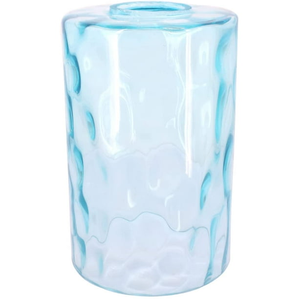 Cylinder Water Ripple Sea Blue Glass Shade Replacement 1-5/8-Inch ...