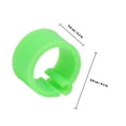 BESTYASH 100 Pcs Bird Foot Tags Green Plastic for Identifying Bird ...