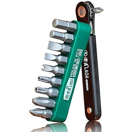 Small Area Ratcheting Reversible Screwdriver Set Offset Screwdrivers 1/ ...