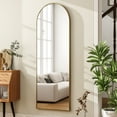 AUROMIR 16"x59" Arched Full Length Mirror Full Body Floor Mirror, Gold ...