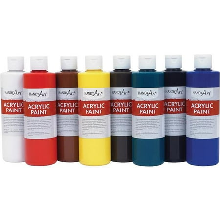 8 oz Acrylics Paint - 8 Count, Assorted | Walmart Canada