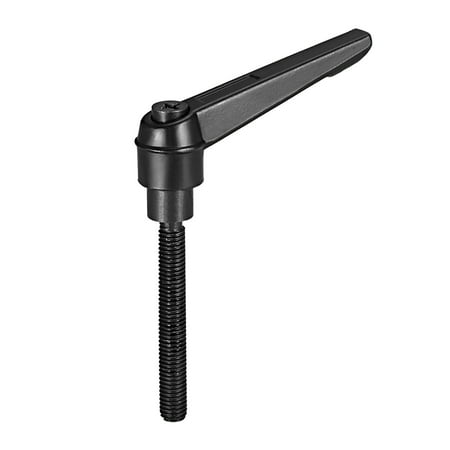 Uxcell M8 x 65mm Metric Adjustable Clamping Lever Handle with Stud Black | Walmart Canada