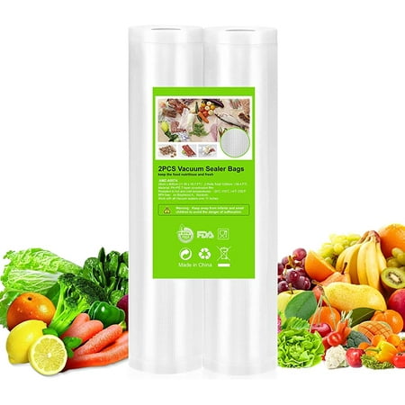 Bail Kitchen Food Vacuum Bag 2 Rolls. 5m x 28cm Total 10m. BPA free ...
