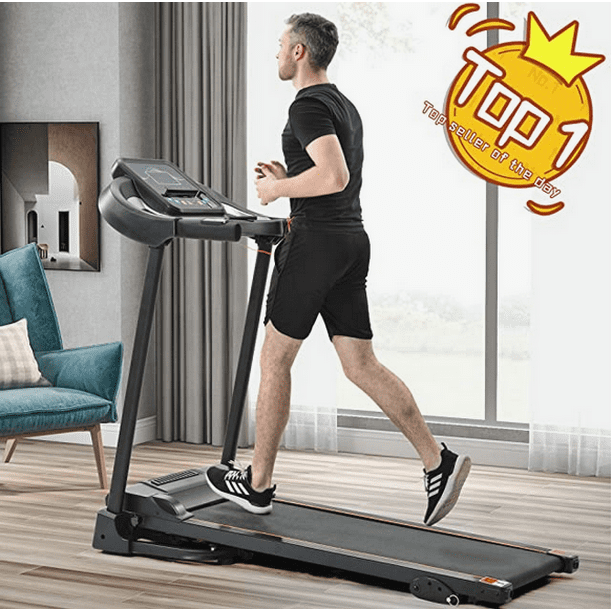 2.5HP Foldable Incline Treadmill 300Lbs Weight Capacity for Home ...