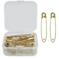 Hello Hobby Size 3 Gold Brass Safety Pins 2 Inches for Quilting and ...
