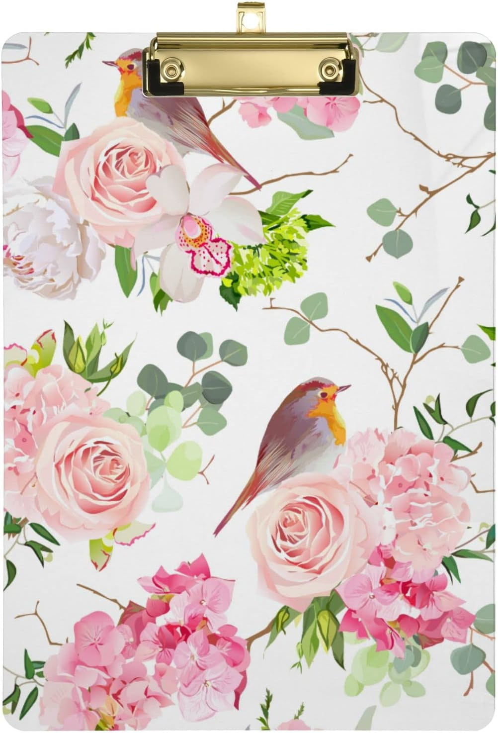 FMSHPON Roses Flower Clipboard Hardboard Wood Nursing Clip Board and ...