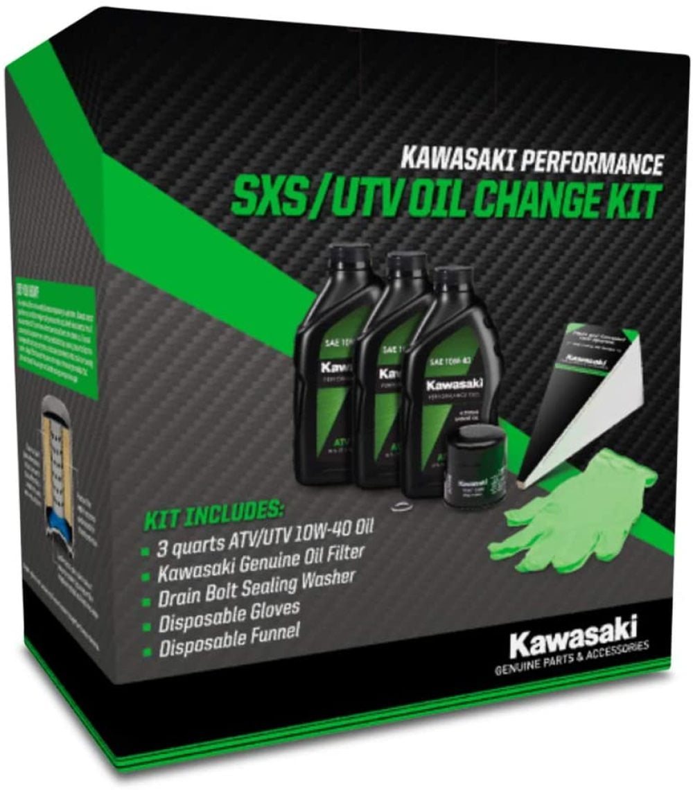 Kawasaki Genuine Oil Change Kit SXS/UTV Mule Gas 4000 4010 Trans 4x4 ...