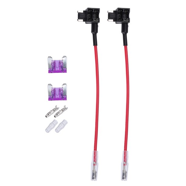 Unique Bargains 2 Set 32V Unversial Low Profile Mini Fuse Adapter Tap ...
