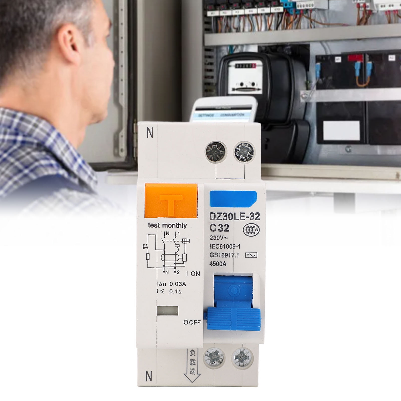 Disyuntor En Miniatura, Dispositivo De Protección Contra Fugas De ...