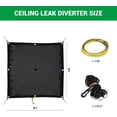 Ceiling Roof Leak Diverter Tarp, Tarp for Roof Drip & Rain Collection ...