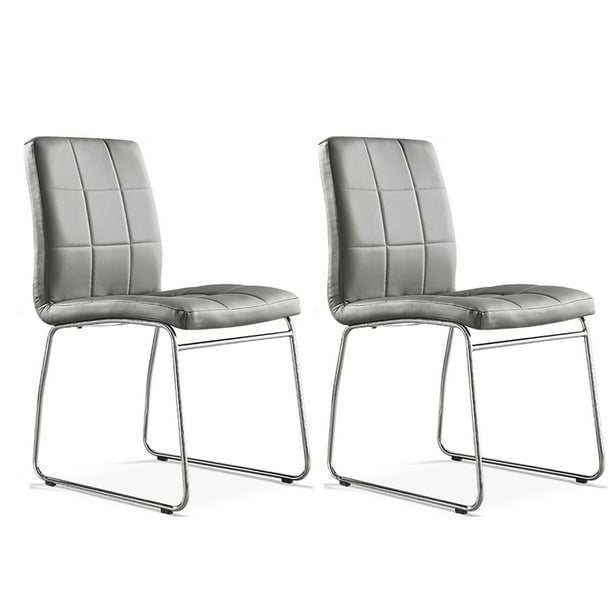 Surmoby Modern Dining Room Chairs Set Of 2 Faux Leather Dining Chairs
