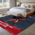5x7 Area Rugs for Living Room, 4th of July Non Slip Area Rugs for ...