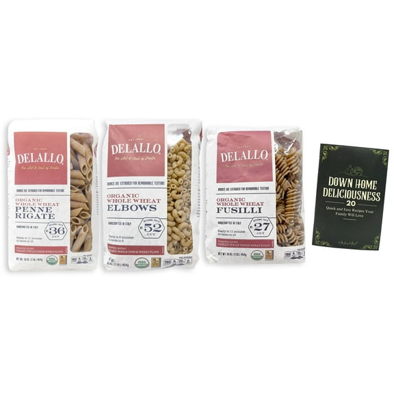 DeLallo Organic Whole Wheat Italian Pasta | Orzo No. 65 | 3 Count ...