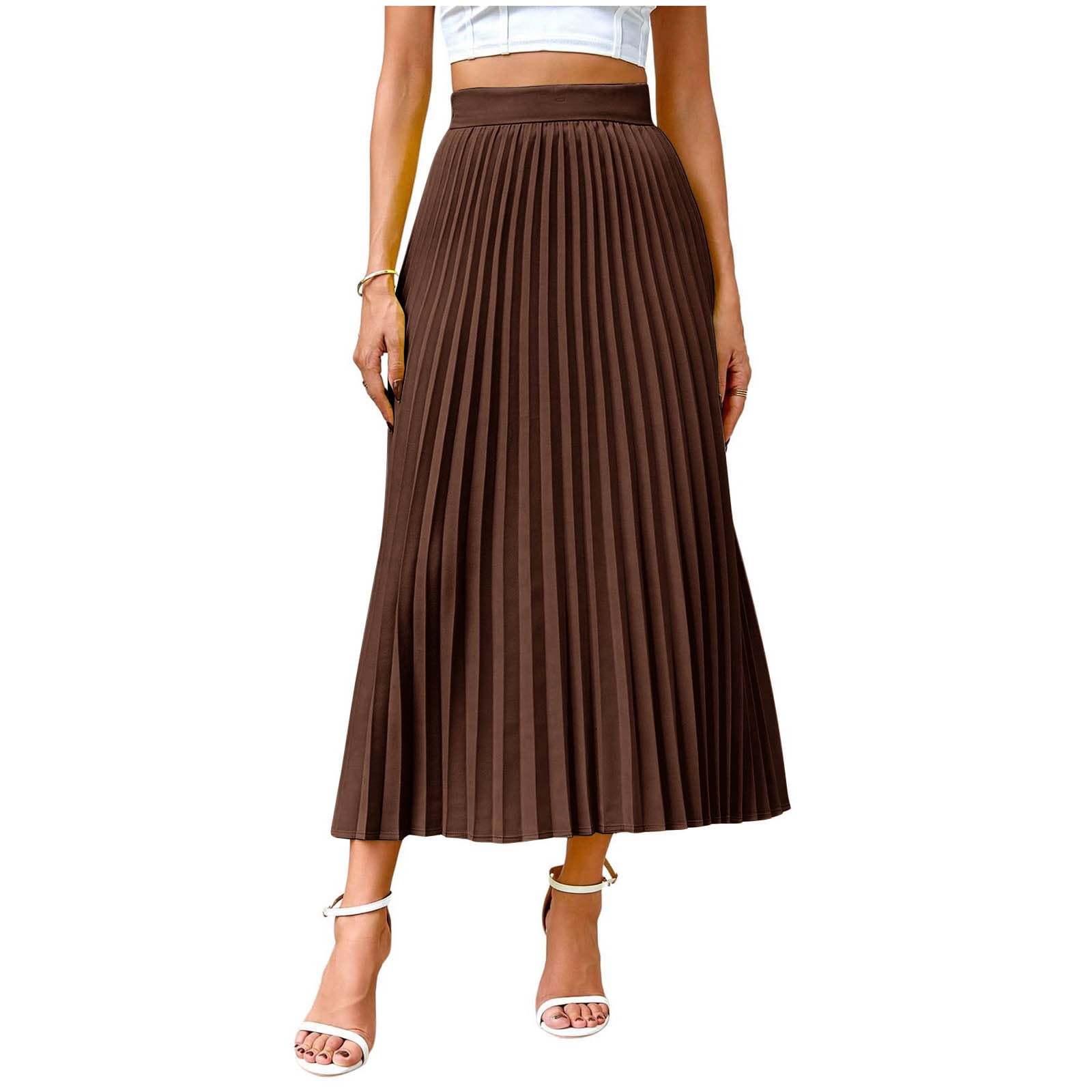 Click here for Mgmyaa Pleated Long Skirt For Women High Waiste A-... prices
