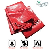 Moose Supply 20' x 40', 12 Mil PVC Vinyl Heavy Duty Waterproof Tarp ...