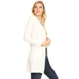 Women's Casual Open Front Basic Long Sleeves Side Pockets Solid ...